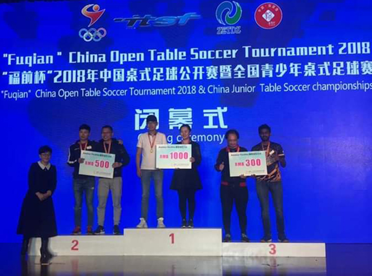 “Fuqian” China Open Table Soccer Tournament 2018 – Top Private ...